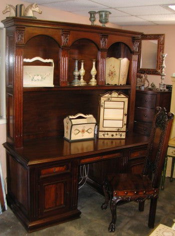 Old World Tuscan Column Desk with acanthus leaves – R Furniture™ by ...